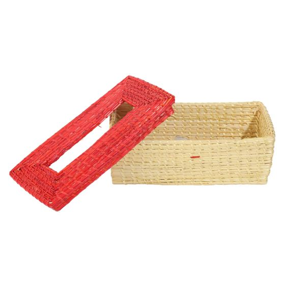 Handcrafted Sikki Grass Tissue Box | Natural Tabletop Organizer | Eco ...