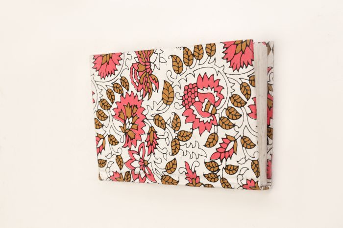 Diary Flower Page || White Base Pink Flower || 4x6 || Saras Aajeevika